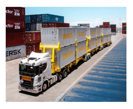 Double no Trouble - 47-metre long, seven-metre high Super B-triple ...